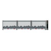 China Industrial Automatic Sliding Gate Opener with DC24V Motor and Aluminum Alloy Construction Featuring LED Screen Display for sale