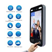 China 8 Inch Screen Dynamic Biometric Time Attendance System Fingerprint Face Recognition Access Control Device WIFI Cloud for sale