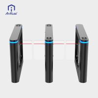 China High-end Stainless Steel Swing Turnstile Gate for Office Lobby/Government Supports Facial Recognition/Card/QR Code Readers for sale