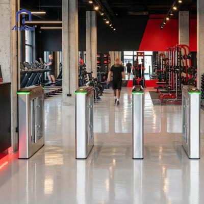 China Stainless Steel Swing Turnstile Gate for Gym/Fitness Center Access Control and Preventing Unauthorized Entry for sale