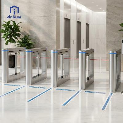 China AKT321 Swing Turnstile Gate for Office Building/hotel Lobby with Stainless Steel Housing Transparent Acrylic Arms for sale