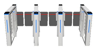 China Fast Passage Security Gate Turnstile, Handling 40–60 Visitors Every Minute, Powered by 220V±10% 50Hz Power Source to Guarantee Smooth Entrance & Exit for sale