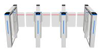 China High Throughput Pedestrian Turnstile Security Barrier, 40–60 Persons Per Minute Passing Speed, Matched with 220V±10% 50Hz Power System for Steady Access Supervision for sale