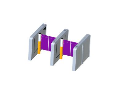 China Heavy-Duty Pedestrian Swing Barrier Constructed From SUS304 Stainless Steel, Adaptable To Standard AC Power Supply for sale
