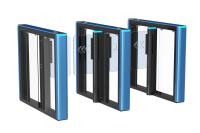 China Durable SUS304 Stainless Steel Pedestrian Swing Turnstile, Built with 220V±10% 50Hz Power Supply System for sale