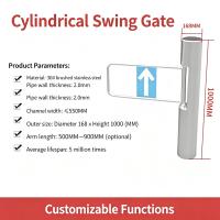 China Commercial Supermarket Swing Turnstile Pedestrian Gate with Smart Access Control System Solution for sale