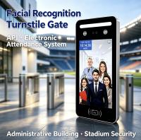 China 8 Inch Facial Recognition Turnstile Gate with API Electronic Attendance System for Administrative Building and Stadium Security for sale