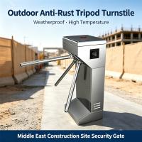 China Outdoor Anti-Rust Tripod Turnstile Weatherproof for Middle East Construction Site High Temperature Security Gate for sale