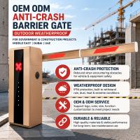 China High Temperature Resistant DC Brushless Boom Barrier Gate Vehicle Control for Saudi Large Industrial Compound Parking Lots for sale