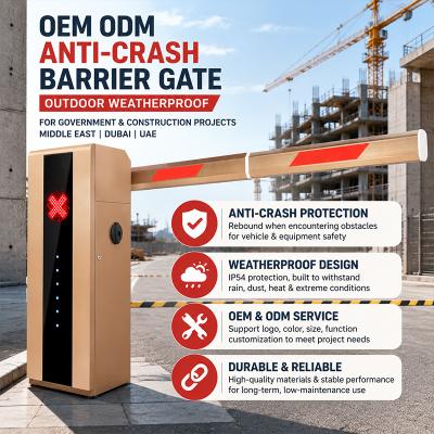 China High Temperature Resistant DC Brushless Boom Barrier Gate Vehicle Control for Saudi Large Industrial Compound Parking Lots for sale