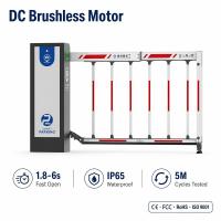 China 3-6m Adjustable Folding Fence Arm Automatic Parking Boom Barrier Gate DC Brushless Motor for Residential Commercial Parking Use for sale