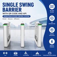 China Single Swing Barrier with QR Code and API for Gym Stadium Playground and Outdoor Festival Pedestrian Access Control System for sale