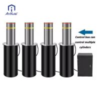 China Hydraulic Rising Bollard 304 Stainless IP67 Waterproof Anti-Collision for Government Embassy Commercial Saudi Arabia GCC for sale