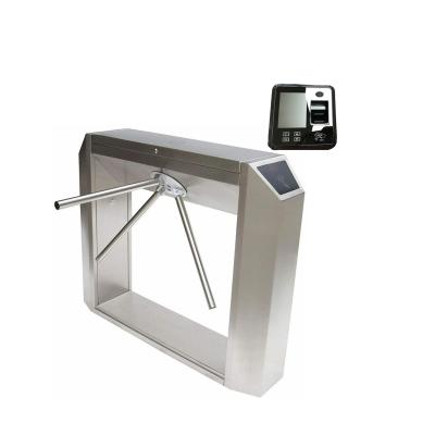 China Moisture-resistant stainless steel tripod turnstile gate, standard alternating current power supply, engineered for orderly pedestrian traffic for sale