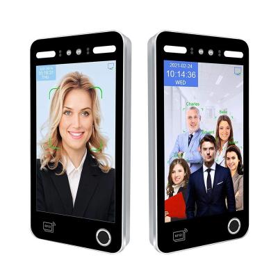 China 10.1 Inch IPS Screen Biometric Time Attendance Machine Face Recognition Camera IP65 Waterproof Door Lock Access Controlace for sale