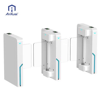 China DC Brushless Motor Smart Speed Pedestrian Control Electronic Acrylic Arm Swing Barrier Gate for sale