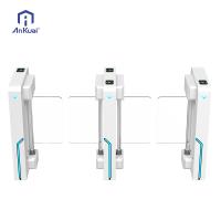 China Pedestrian Barrier Gate Access Turnstile RFID Scanner Coin Operated Swing Turnstile Gate 304SS Material Bi-direction Adjustable for sale