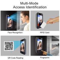 China 10.1 Inch HD IPS Biometric Face Recognition Turnstile Night Vision Reset Access Control QR Code Fingerprint Time Attendance Door WiFi USB for sale