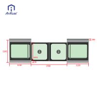 China Complete BRT Platform Screen Door System Automatic Glass Safety Gate for Bus Rapid Transit Project for sale