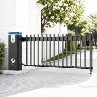 China Customized Heavy Duty Fence Barrier Gate Automatic Boom Barrier Gate for Vehicle Access Management of Warehouse Park for sale