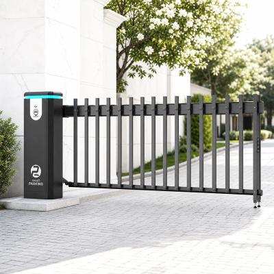 China Customized Heavy Duty Fence Barrier Gate Automatic Boom Barrier Gate for Vehicle Access Management of Warehouse Park for sale