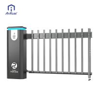 China Automatic Fence Boom Barrier Gate Long Arm Heavy Duty Parking Barrier with Red Green LED Indicator for Vehicle Access Control for sale