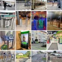 China Automatic Fence Boom Barrier Gate Long Arm Heavy Duty Parking Barrier with Red Green LED Indicator for Vehicle Access Control for sale