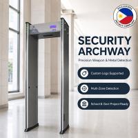 China Custom Logo Walk Through Metal Detector Gate , Metal Detection Security Gate for Philippines School Government Project for sale