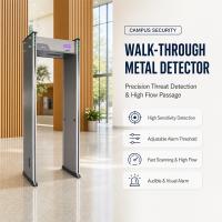 China High Precision Walk Through Metal Detector Gate Anti-Interference Security Screening Gate for School Security Project for sale