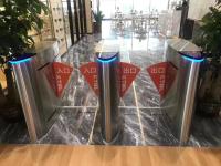 China Security Automatic High Speed Flap Barrier Pedestrian Turnstile Gate for sale