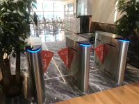 China Wide Lane Single Double Core Flap Barrier Turnstile Acrylic Board for sale