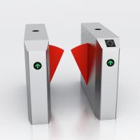 China Electronic ID IC Card Retractable Flap Barrier Smart Pedestrian Control for sale