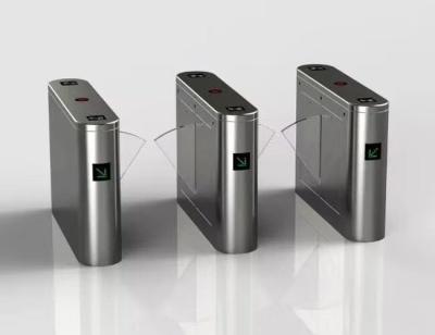 China Fast Speed Electronic CE Flap Barrier Turnstile Automatic Pedestrian Passage for sale