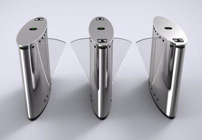 China SUS 304 Stainless Steel Flap Pedestrian Turnstile Gate flow Access Control Gate for sale