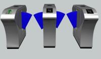 China Waterproof Swing Flap 1S Biometric Turnstile System Rfid Identification for sale