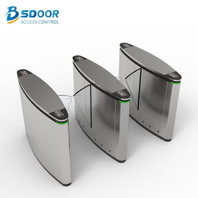 China Fast Speed Lane 50kg Automatic Flap Barrier RoHs Airport Access Control for sale