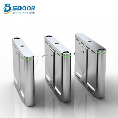 China Intelligent Access High Speed 60MHZ Flap Barrier Turnstile Security Gate for sale