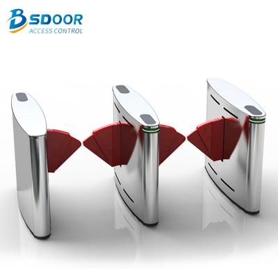 China Security Automatic High Speed Flap Barrier Pedestrian Turnstile Gate for sale