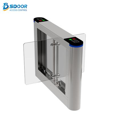 China Bi Directional Brushed Motor Single Core 30W Swing Barrier Turnstile for sale