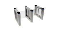 China Bi Directional Brushed Motor Single Core 30W Swing Barrier Turnstile for sale