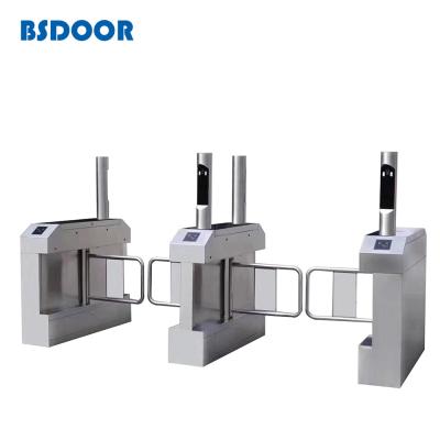 China Wide Lane Fast Pass Pedestrian Swing Access Control Turnstile for sale