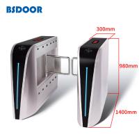 China Bright Light Bidirectional TCP IP RoHs Swing Barrier Gate Single Motor for sale