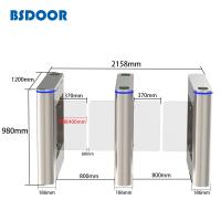 China Swing Width 500mm Airport Swing Gates Face Recognition Access Control for sale