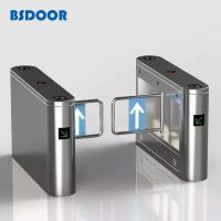 China Biometric ESD system LED AC 100V Swing Barrier Turnstile Stainless Steel for sale