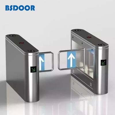 China Biometric ESD system LED AC 100V Swing Barrier Turnstile Stainless Steel for sale