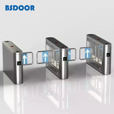 China Half Height 1s Opening Swing Barrier Turnstile RFID card Access Controller for sale