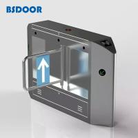 China Optical Swing RFID Card Turnstile Elegant Speed lane Fingerprint Reader for sale