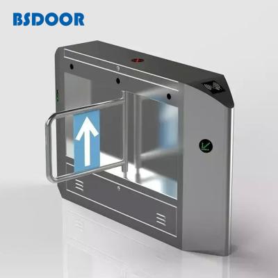China Optical Swing RFID Card Turnstile Elegant Speed lane Fingerprint Reader for sale