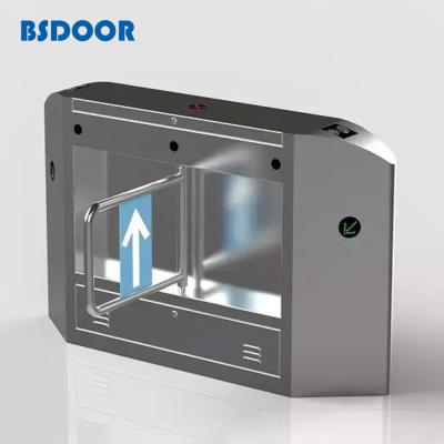 China DC Motor Pedestrian 1000mm Width Train Station Turnstile Optical Access Control for sale