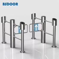 China Automatic Outdoor Handicapped AISI 304 Supermarket Swing Gate Bi Directional for sale